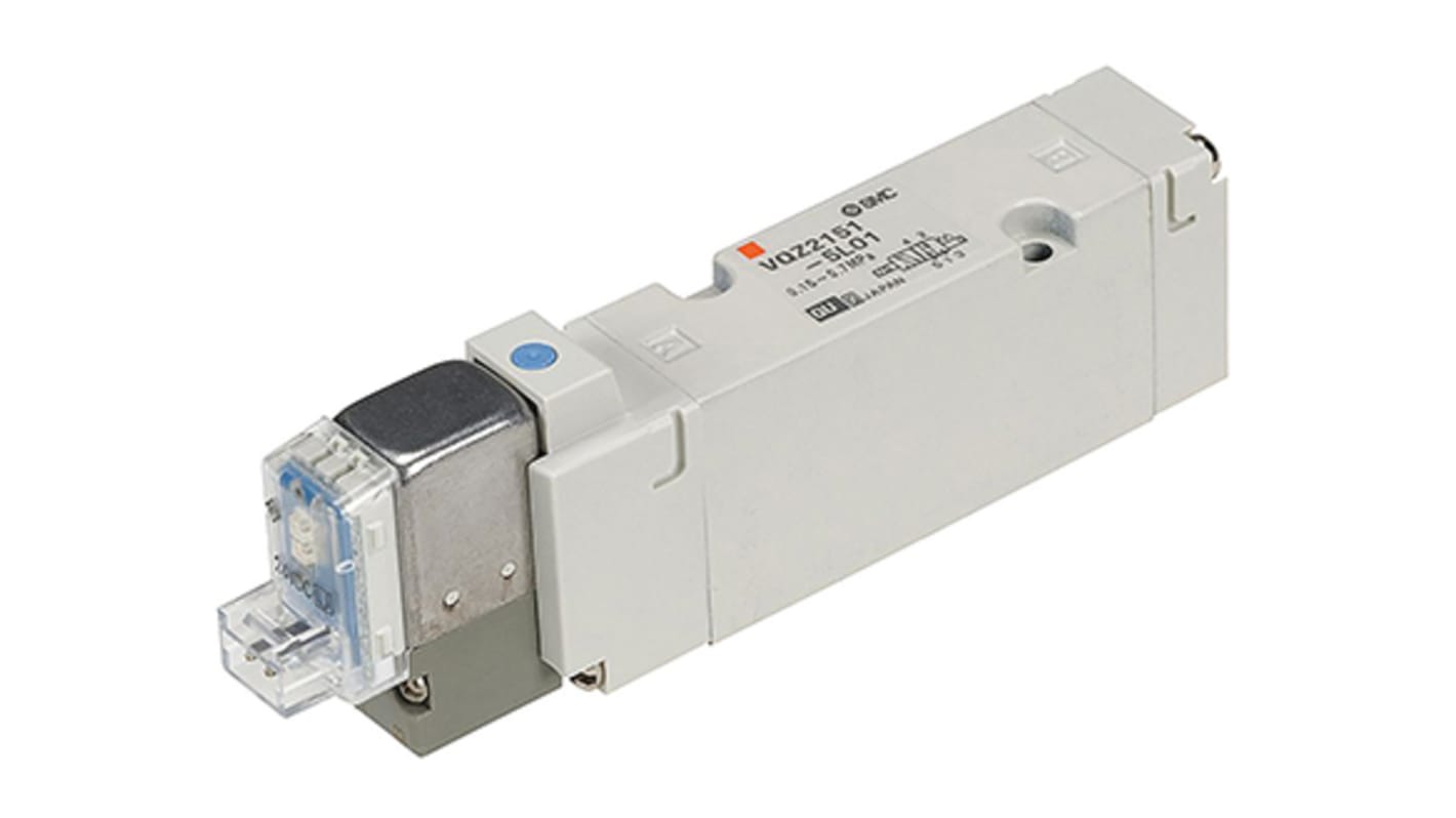 VQZ2151-5LO1 | SMC 4/2 Pneumatic Solenoid Valve - Solenoid VQZ2000 Series 24V dc | RS