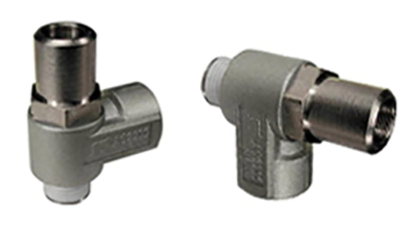 Regulador de caudal SMC AS4200-N04-N, NPT 1/2 macho, 1/2 x 1/2 | RS