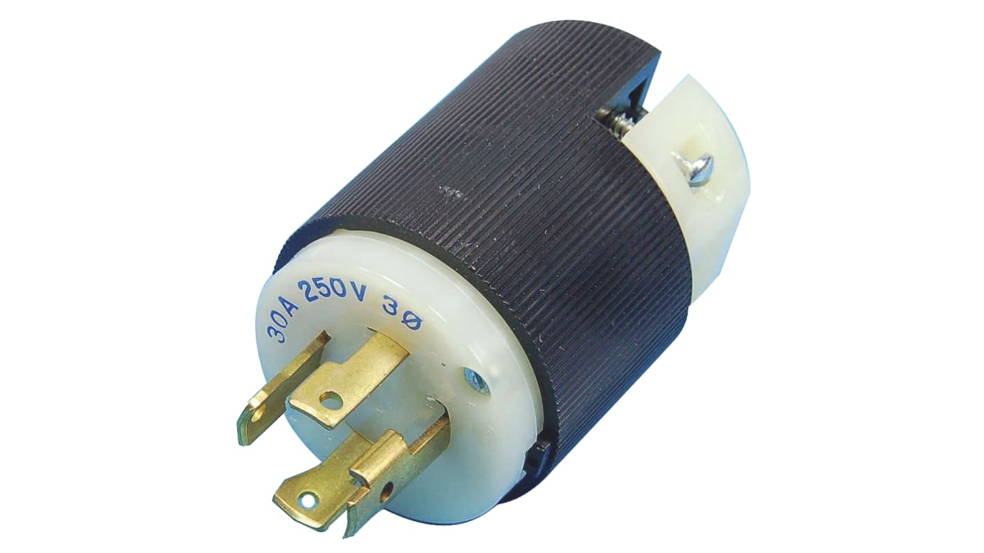 HBL2721 | Hubbell USA Mains Plug, 30A, Cable Mount, 250 V | RS