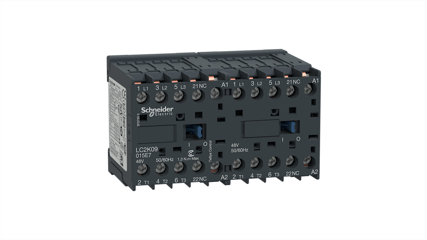 LC2K09015F7 | Schneider Electric LC2K Series Contactor, 110 V ac Coil ...
