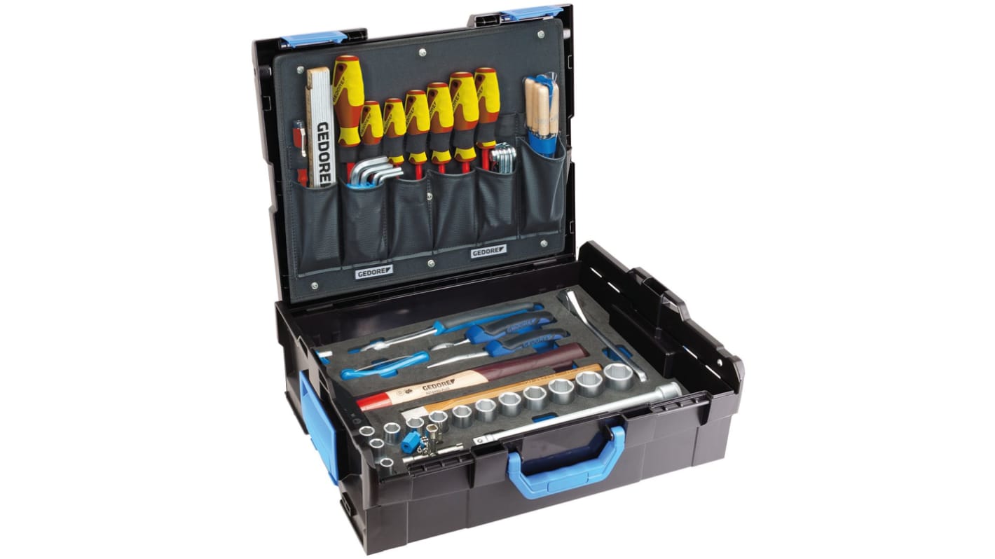 1100-01 | Gedore 58 Piece Engineers Tool Kit with Case, VDE Approved | RS