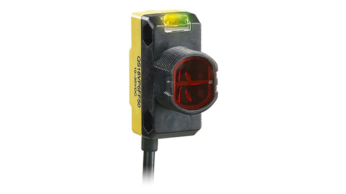 QS18VP6LPQ9 | Banner Retroreflective Photoelectric Sensor, Barrel ...