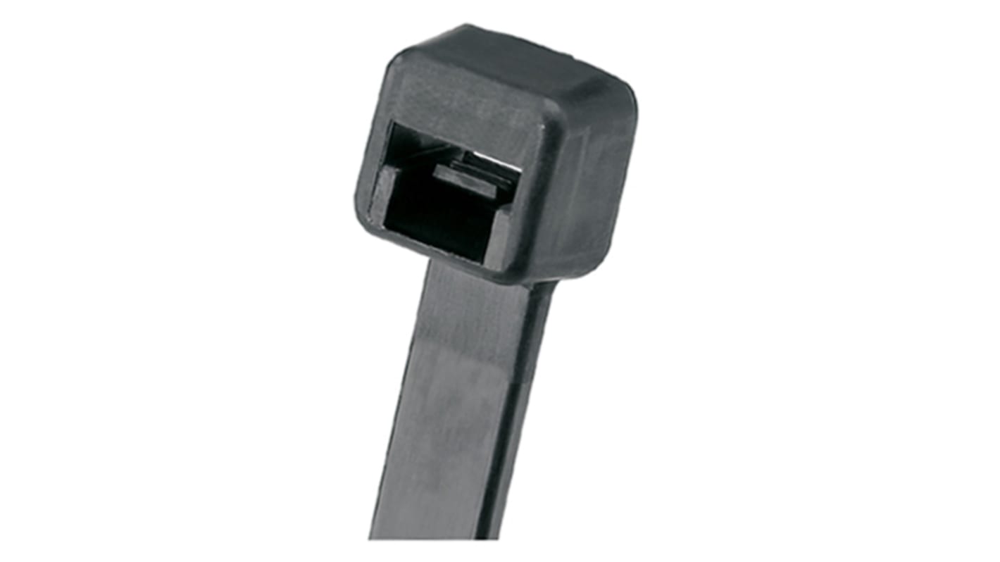 PLT3S-M100 | Panduit Cable Tie, Pan Ty, 292mm x 4.8 mm, Black PP, Pk ...
