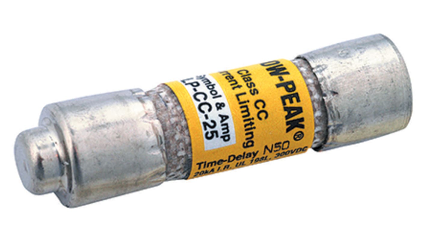 LP-CC-25 | Eaton 25A T Melamine Cartridge Fuse, 10 x 38mm | RS