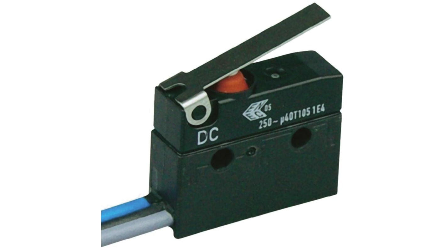 DC2C-C3LC | ZF Lever Micro Switch, Lead Terminal, 10 A @ 250 V ac, SP ...
