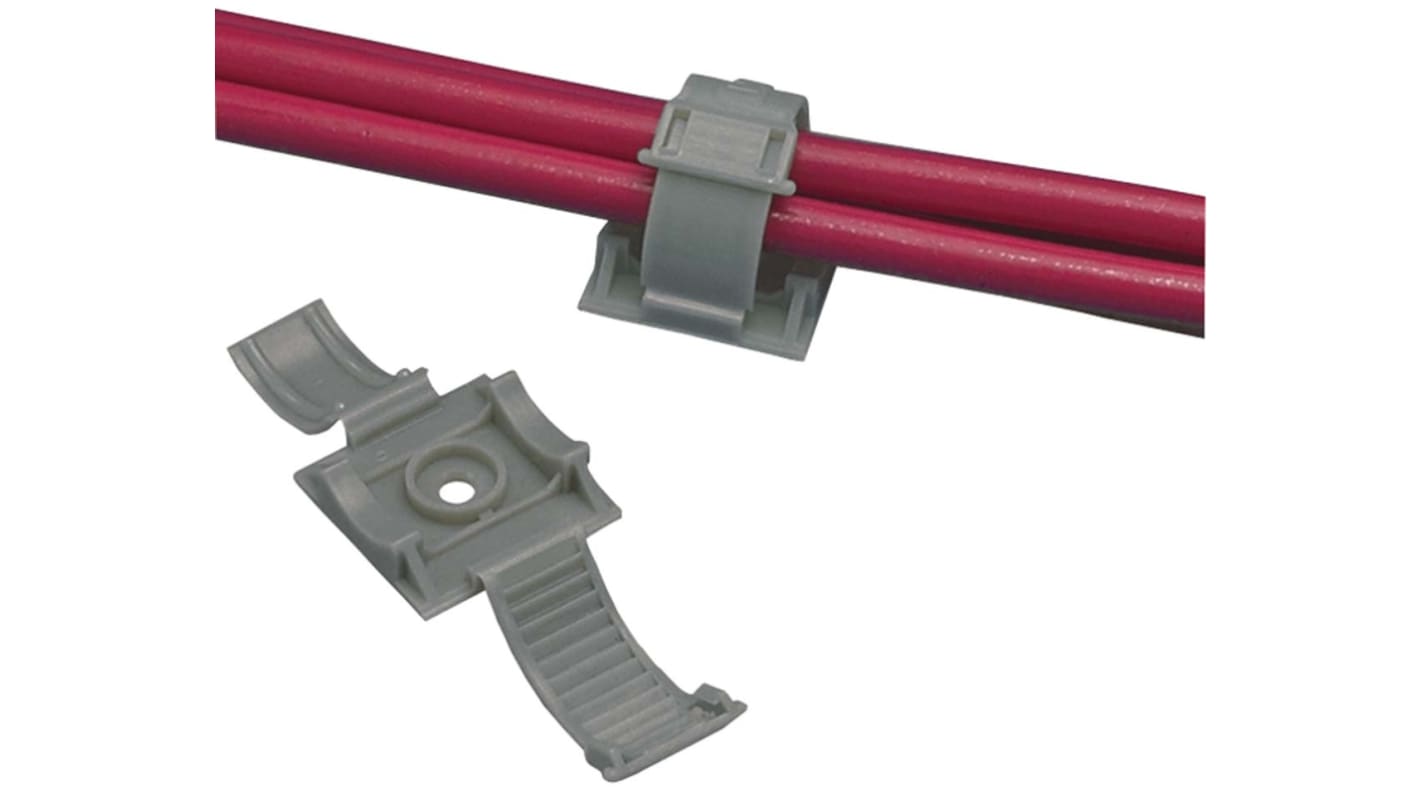 ARC.68-S6-C14 | Panduit Grey PP Adjustable Clamp, 17.3mm Max. Bundle | RS