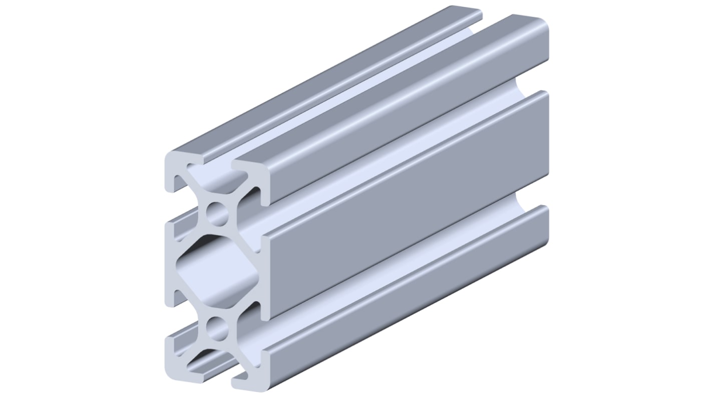 RS PRO Silver Aluminium Profile Strut, 20 x 40 mm, 5mm Groove, 1000mm ...