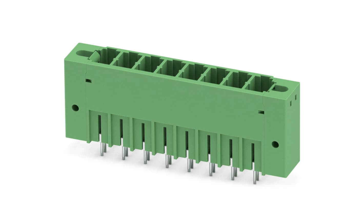 1720961 | Phoenix Contact 7.62mm Pitch 8 Way Pluggable Terminal Block, Header, Solder ...