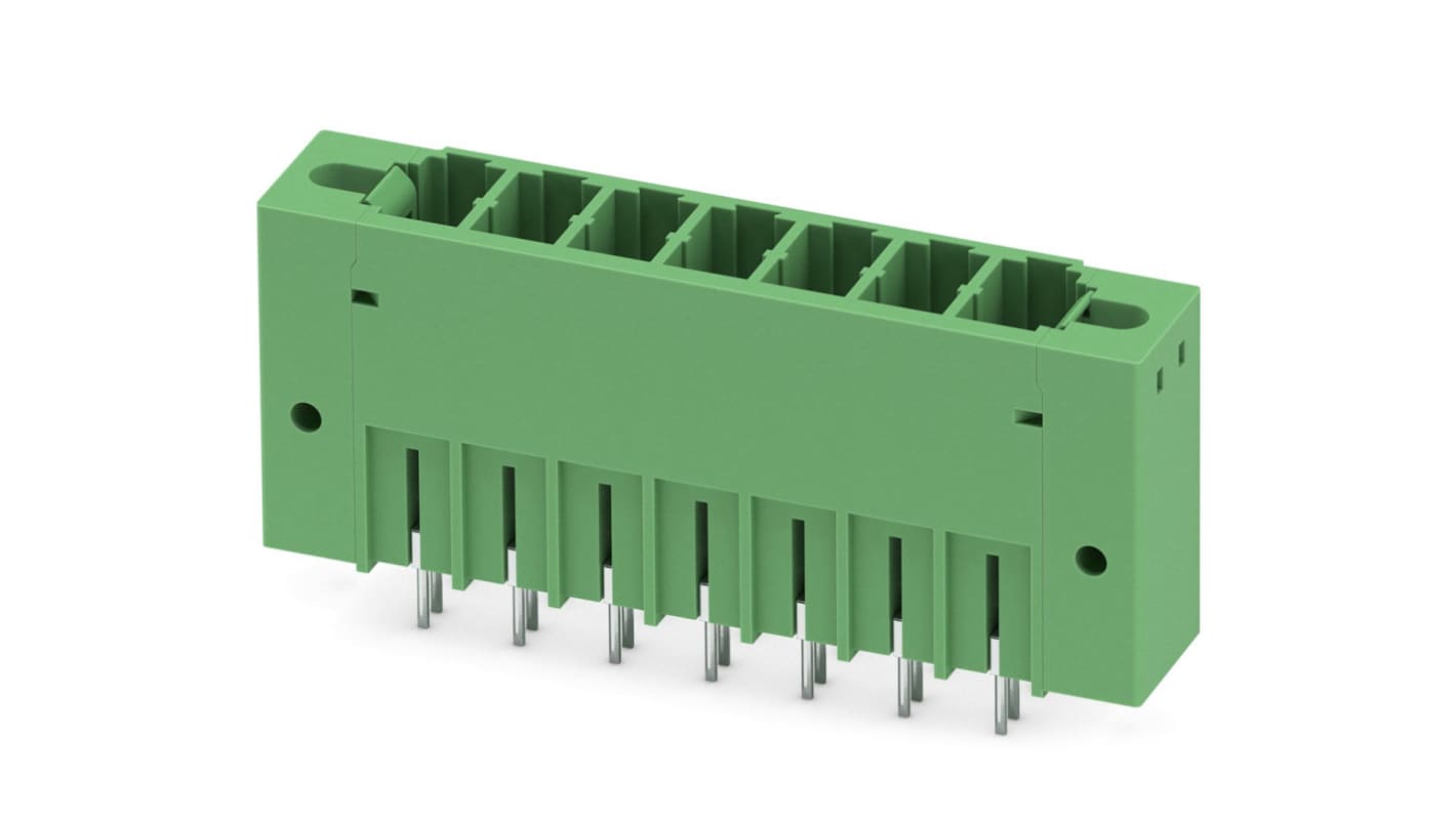 1720958 | Phoenix Contact 7.62mm Pitch 7 Way Pluggable Terminal Block, Header, Solder ...