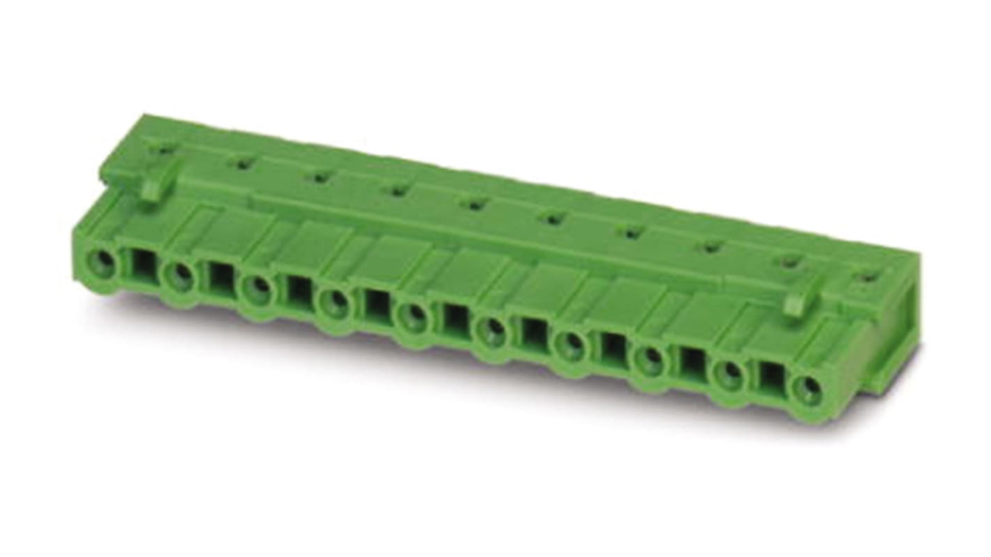 1828702 | Phoenix Contact 7.62mm Pitch 5 Way Right Angle Pluggable Terminal Block, Inverted ...