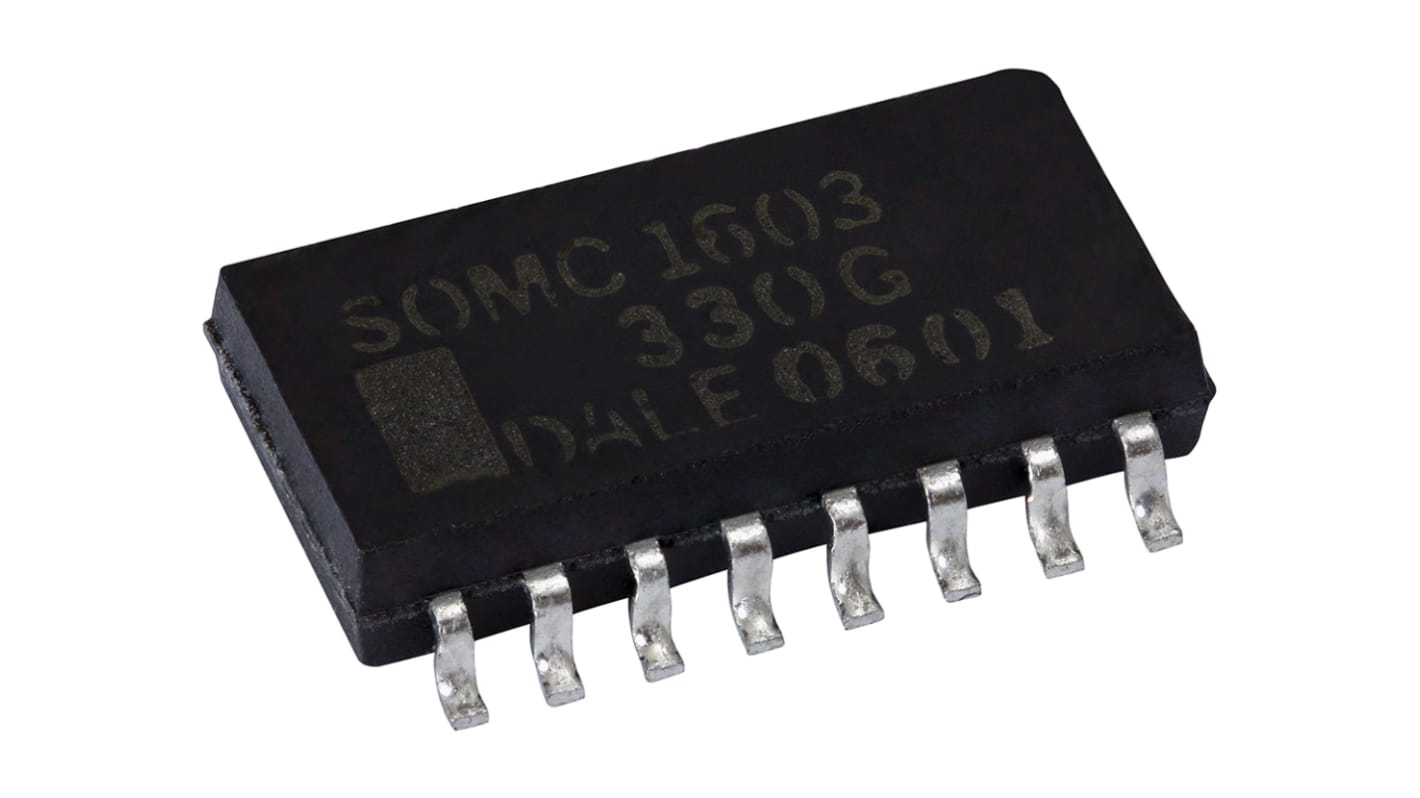 SOMC1603220RGEJ | Vishay, SOMC 220Ω ±2% Isolated Resistor Array, 15 ...