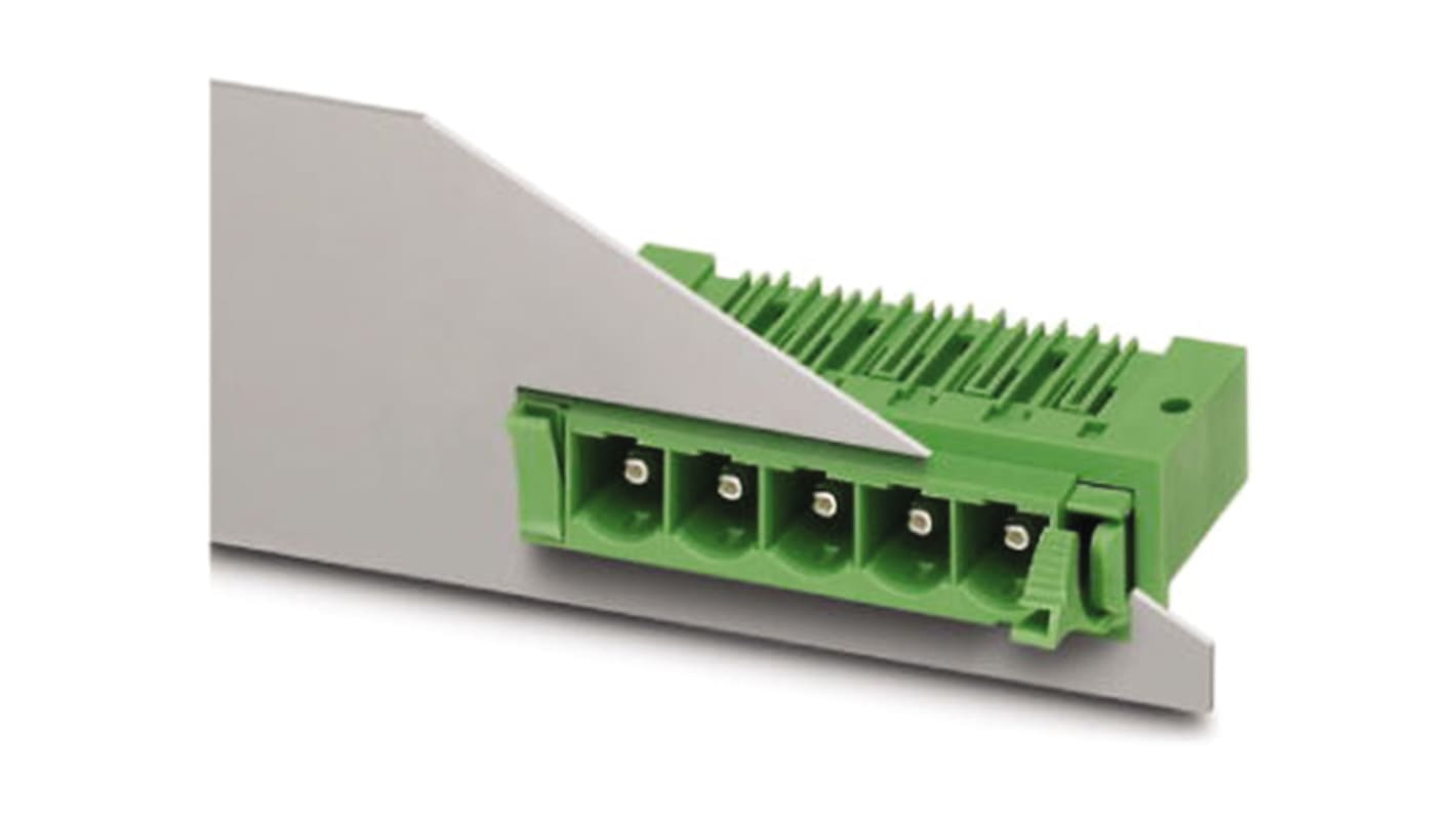 1701469 | Phoenix Contact 10.16mm Pitch 3 Way Right Angle Pluggable ...