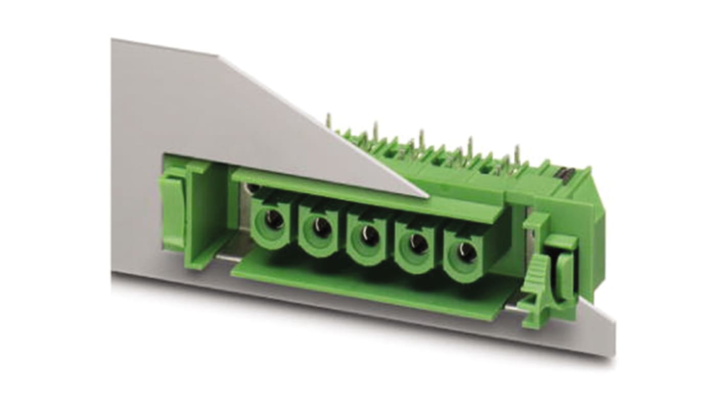 1702882 | Phoenix Contact DFK-IPC 16/ 9-GFU-10.16 Series Pluggable Terminal Block, 76.0A, Solder ...