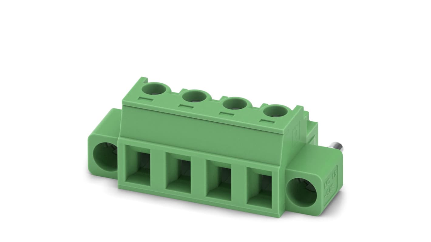 1900905 | Phoenix Contact 5.08mm Pitch 4 Way Pluggable Terminal Block ...