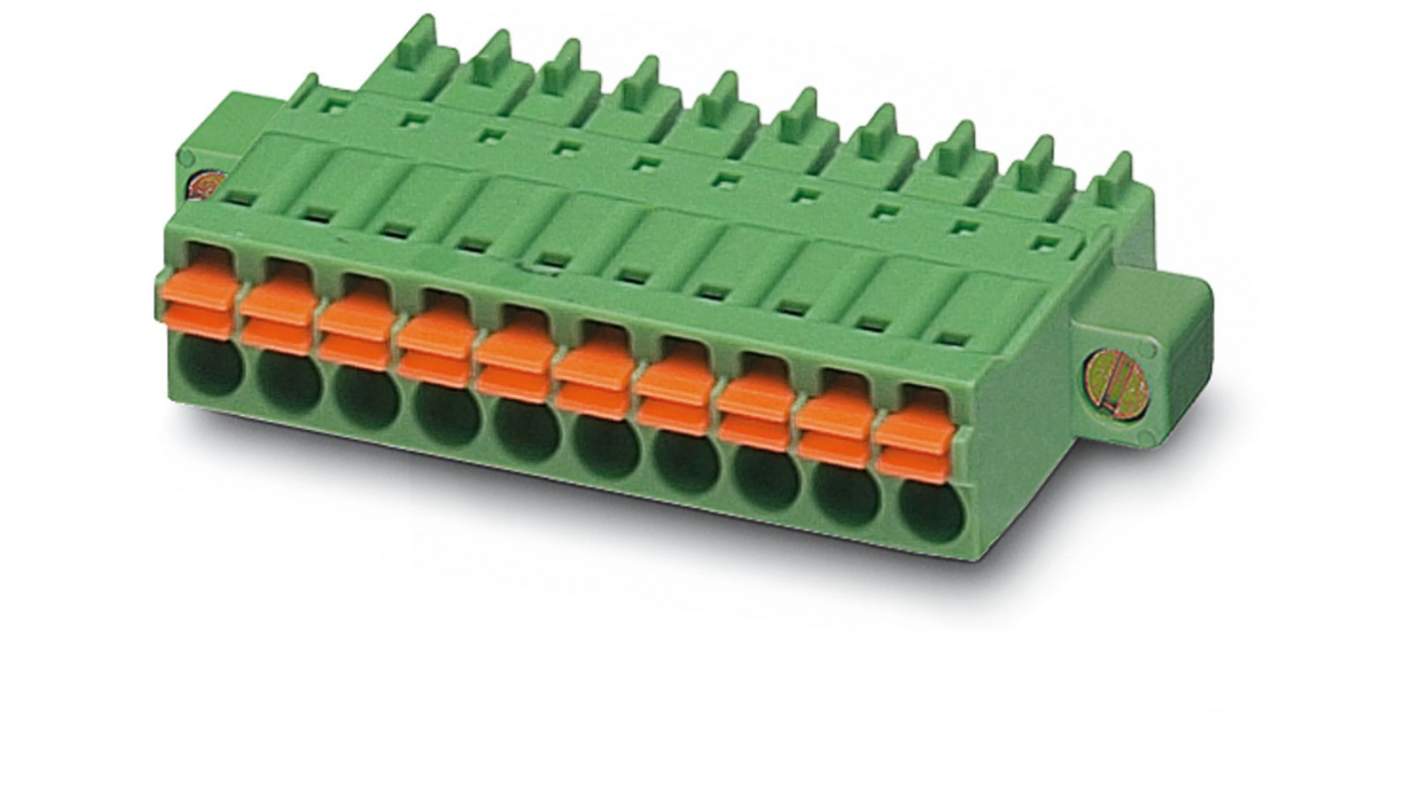 1748516 | Phoenix Contact 3.81mm Pitch 18 Way Pluggable Terminal Block ...