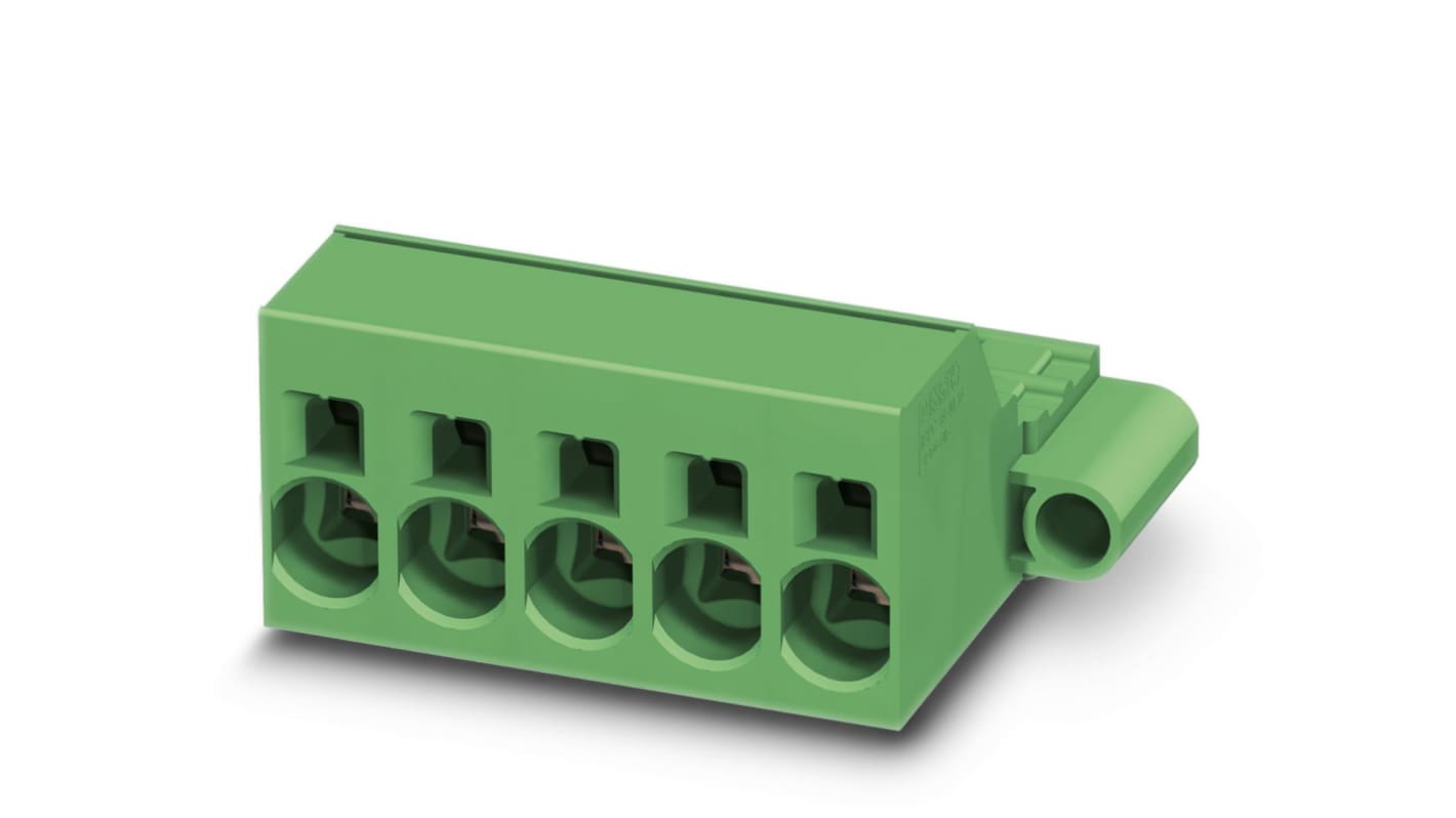 1748642 | Phoenix Contact 10.16mm Pitch 4 Way Pluggable Terminal Block ...