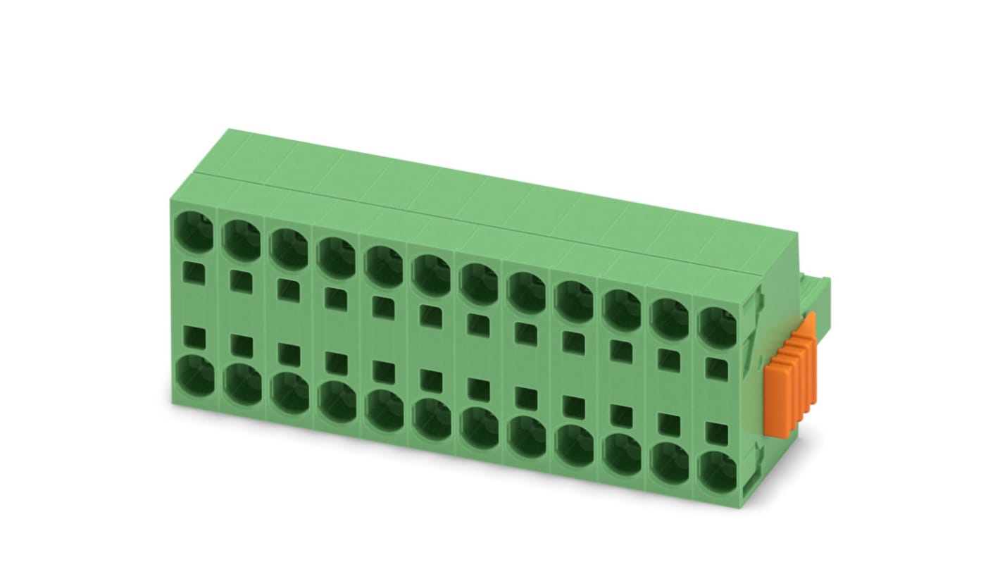 1765515 | Phoenix Contact 7.62mm Pitch 12 Way Pluggable Terminal Block ...