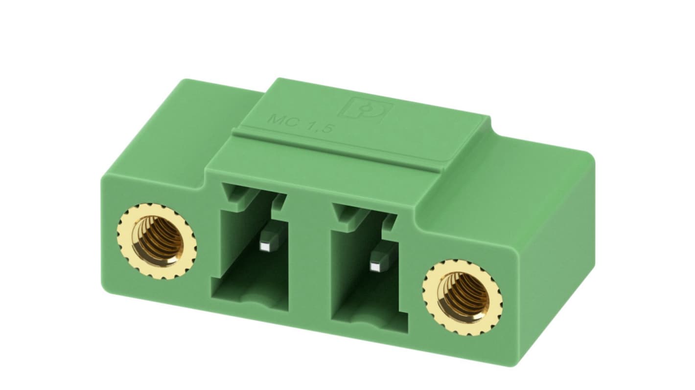 1847466 | Phoenix Contact 5.08mm Pitch 2 Way Right Angle Pluggable ...