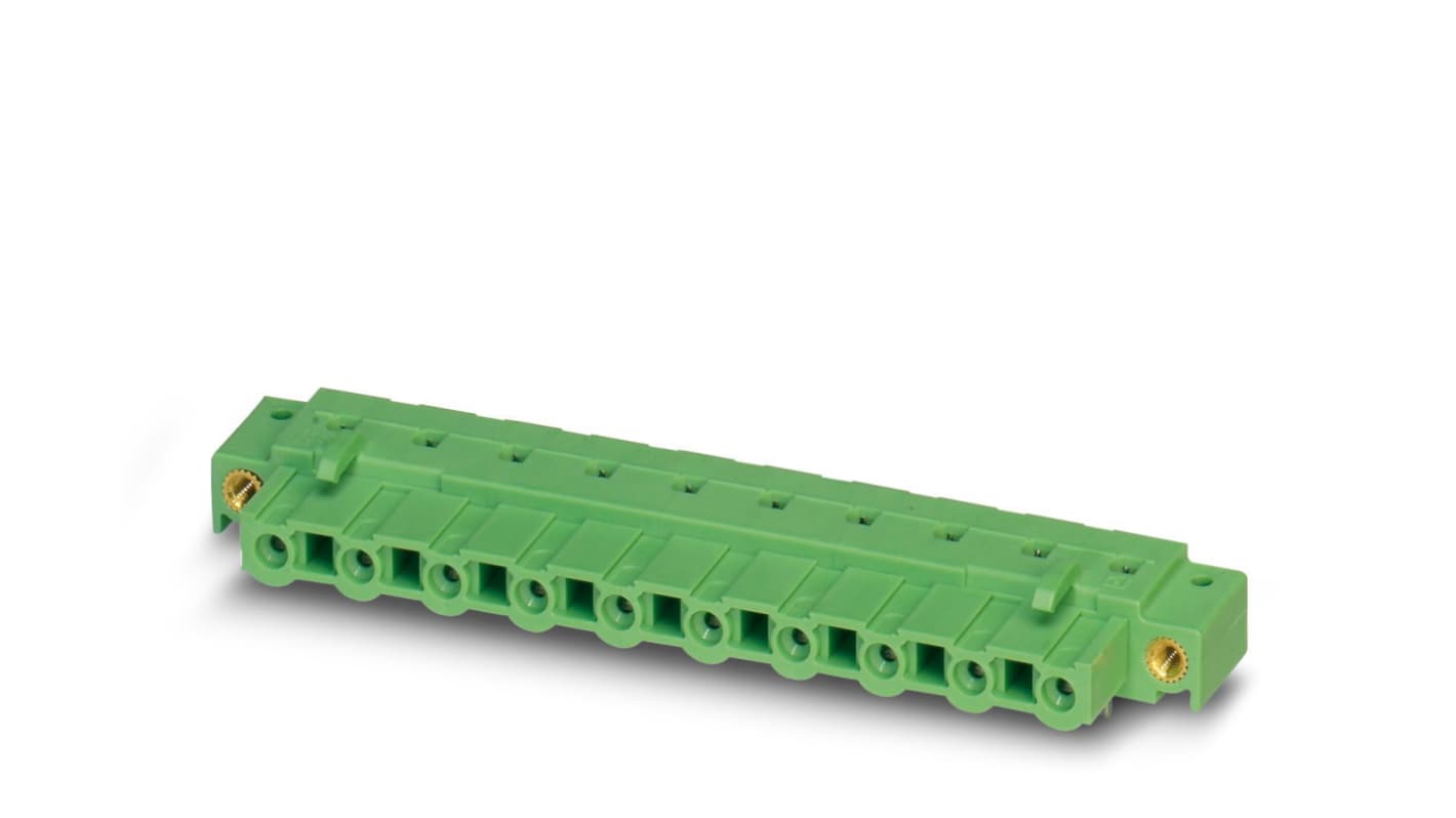 1859072 | Phoenix Contact 7.62mm Pitch 11 Way Right Angle Pluggable ...