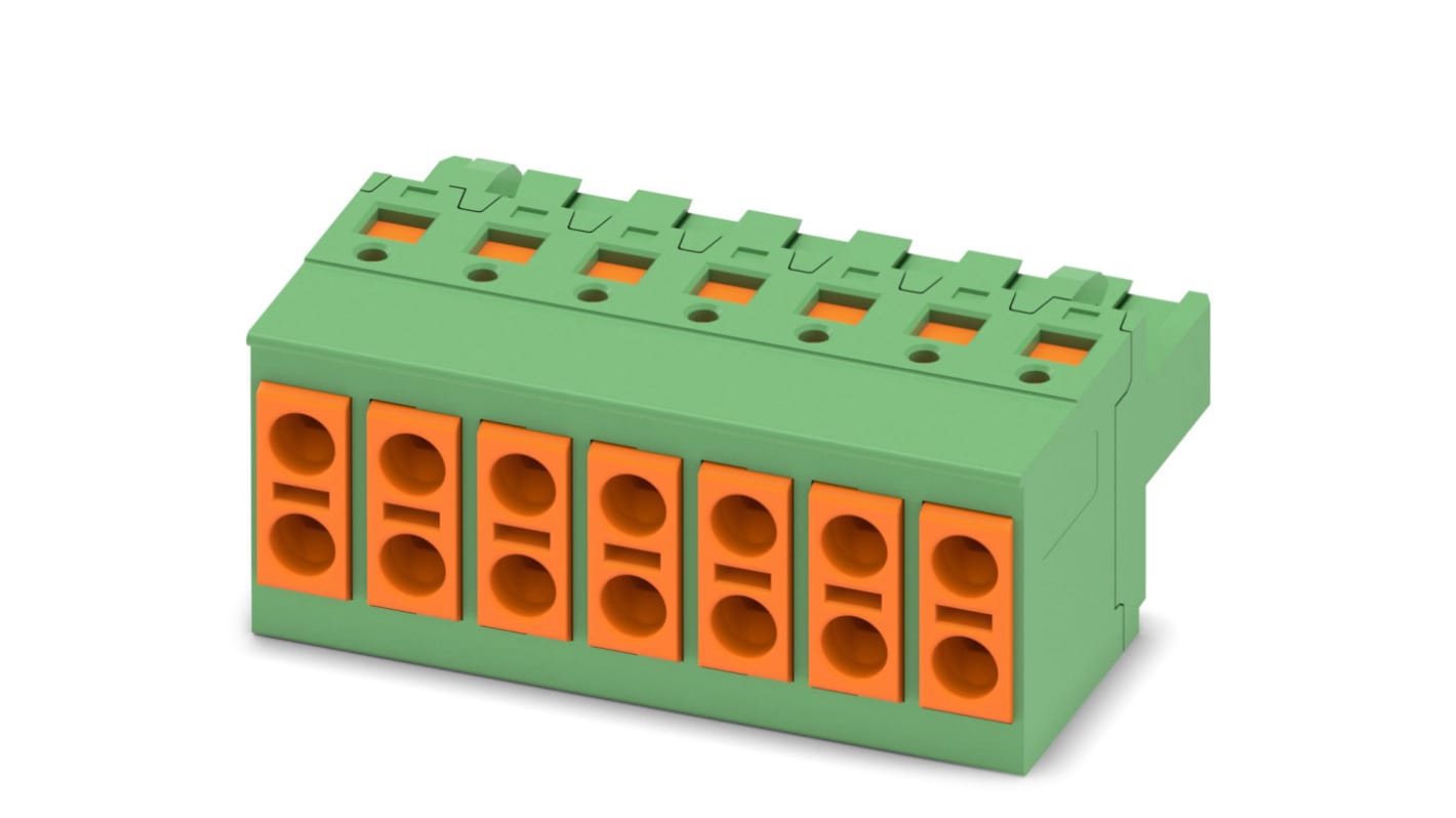 1715976 | Phoenix Contact 5mm Pitch 7 Way Pluggable Terminal Block ...