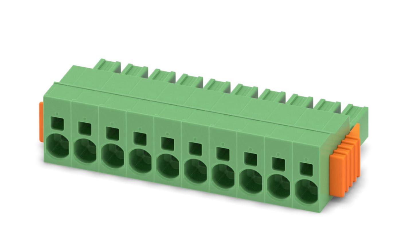 1718562 | Phoenix Contact 7.62mm Pitch 10 Way Pluggable Terminal Block ...