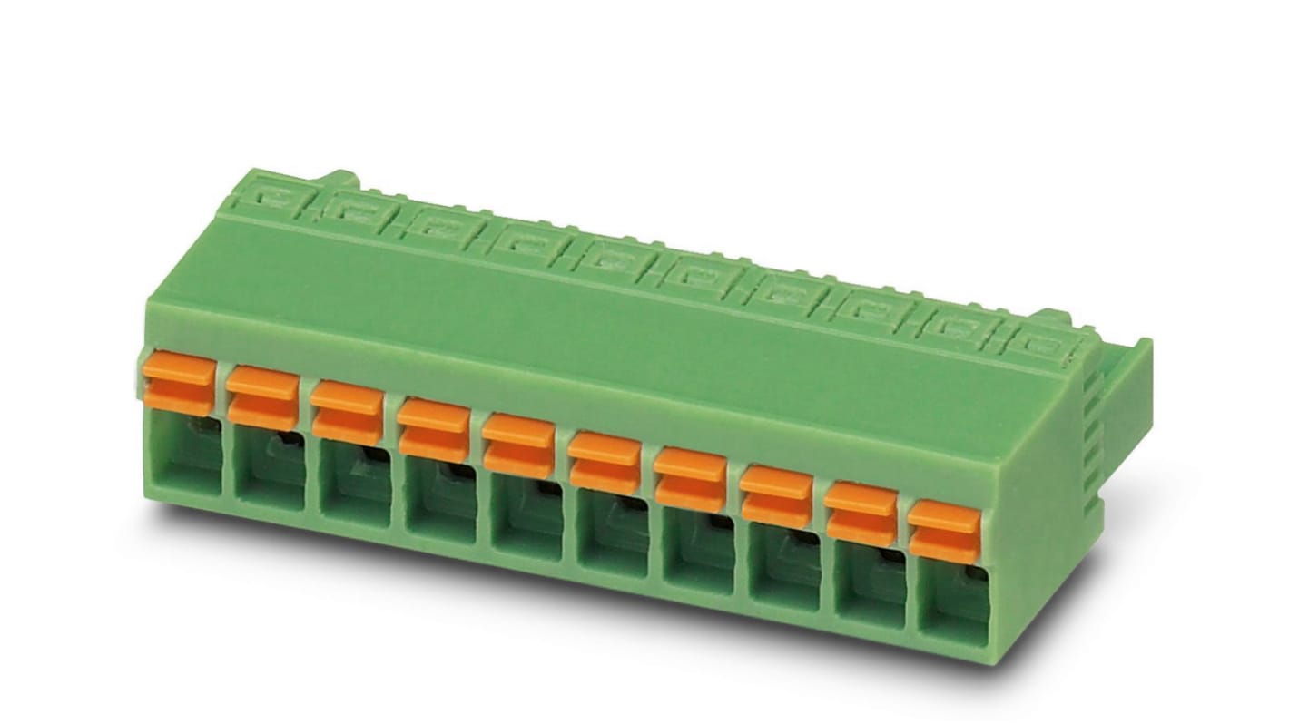 1732894 | Phoenix Contact 5mm Pitch 18 Way Pluggable Terminal Block ...
