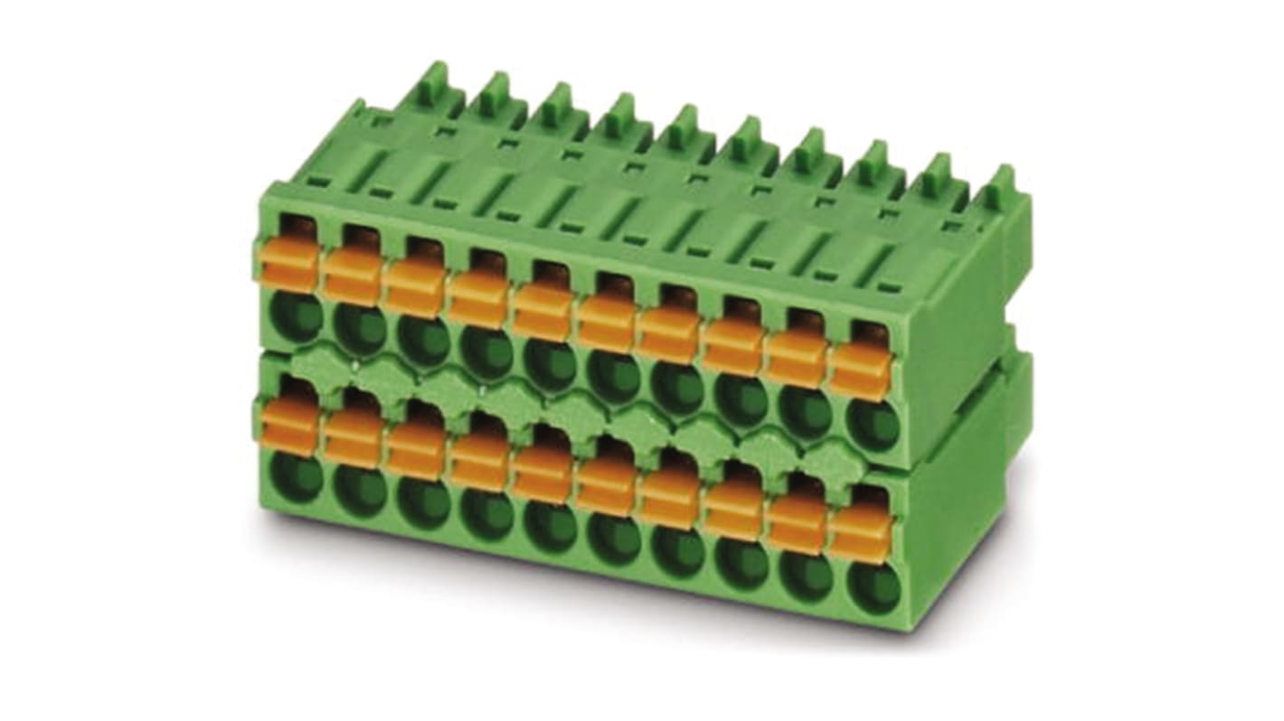 1738843 | Phoenix Contact 3.5mm Pitch 12 Way Pluggable Terminal Block ...