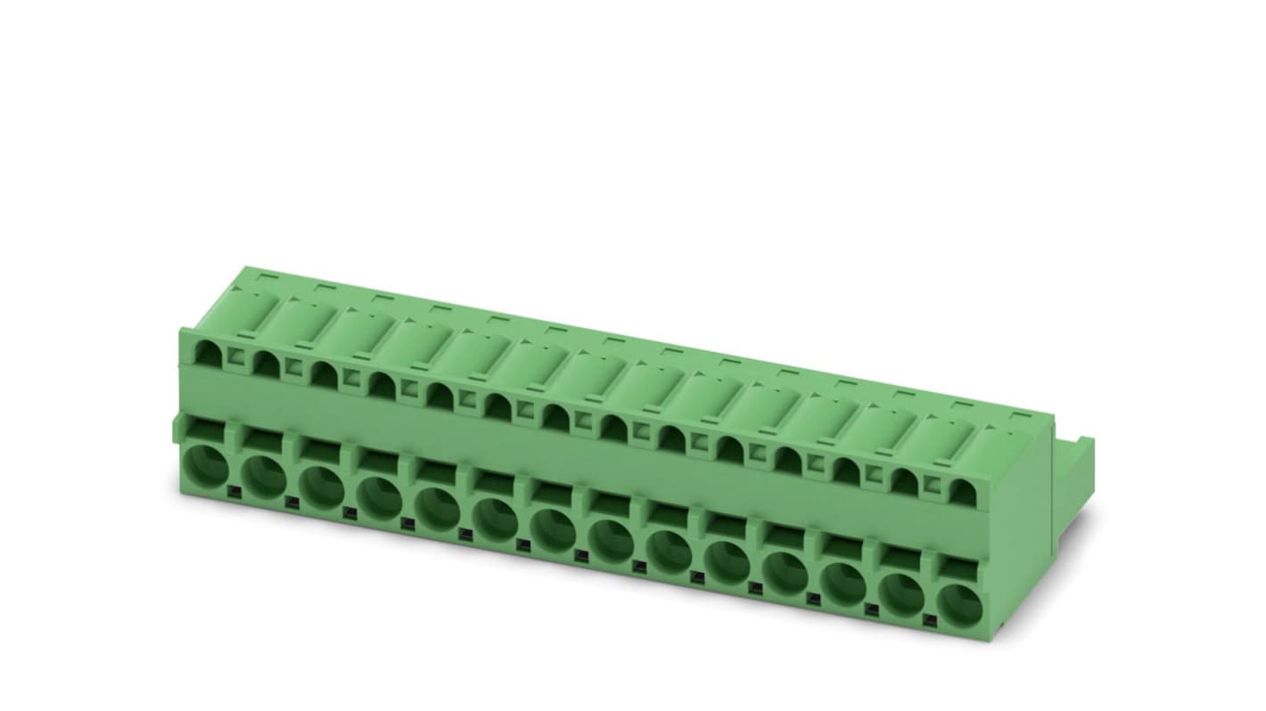 1974850 | Phoenix Contact 5mm Pitch 14 Way Pluggable Terminal Block ...