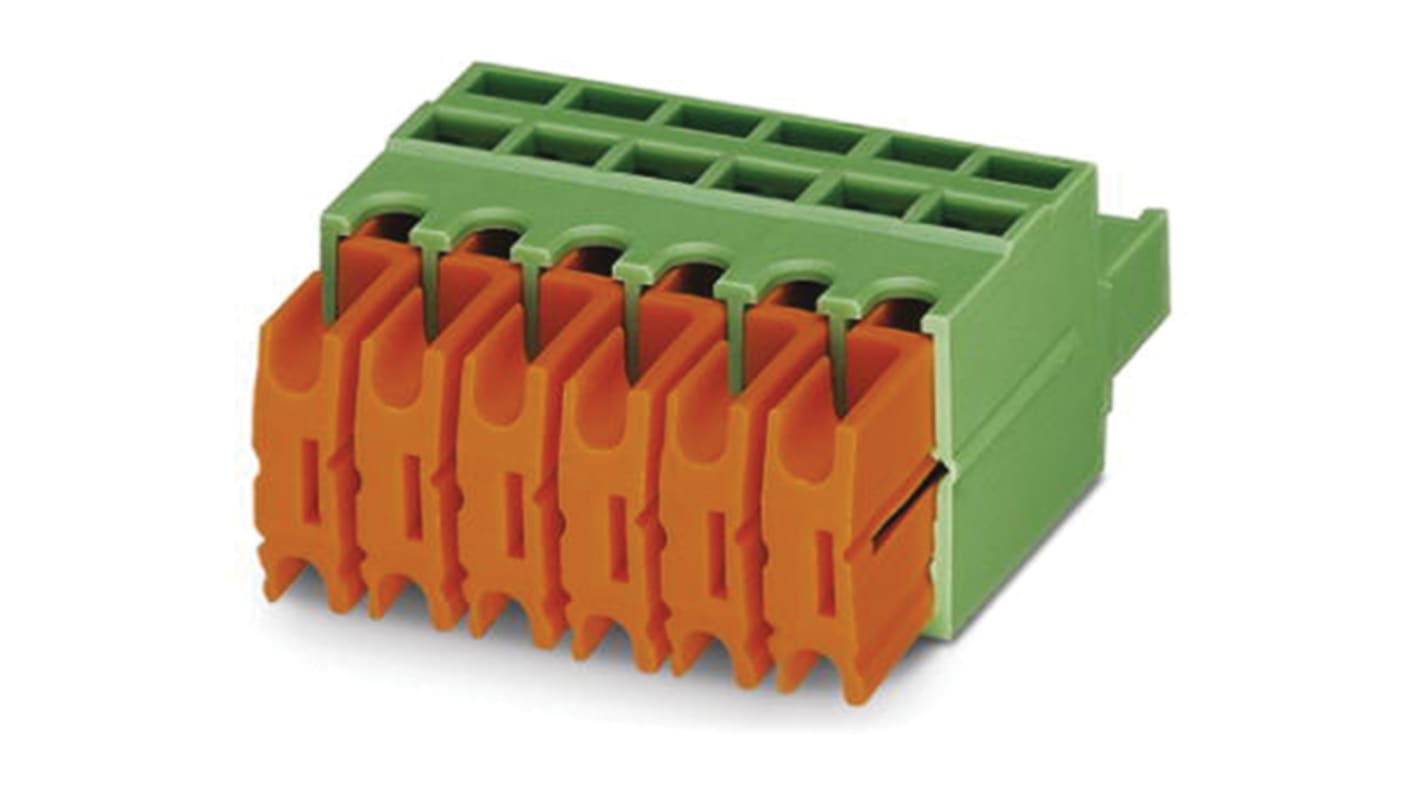 1921719 | Phoenix Contact 5mm Pitch 6 Way Pluggable Terminal Block ...