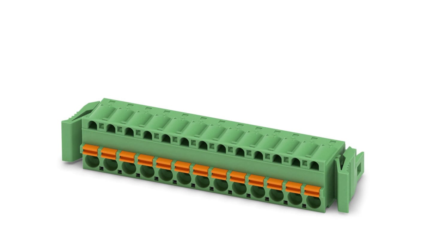 1925809 | Phoenix Contact 5.08mm Pitch 13 Way Pluggable Terminal Block ...