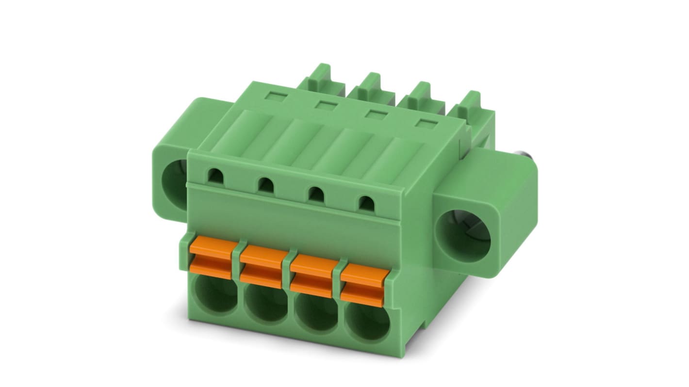 1940114 | Phoenix Contact 3.5mm Pitch 4 Way Pluggable Terminal Block ...