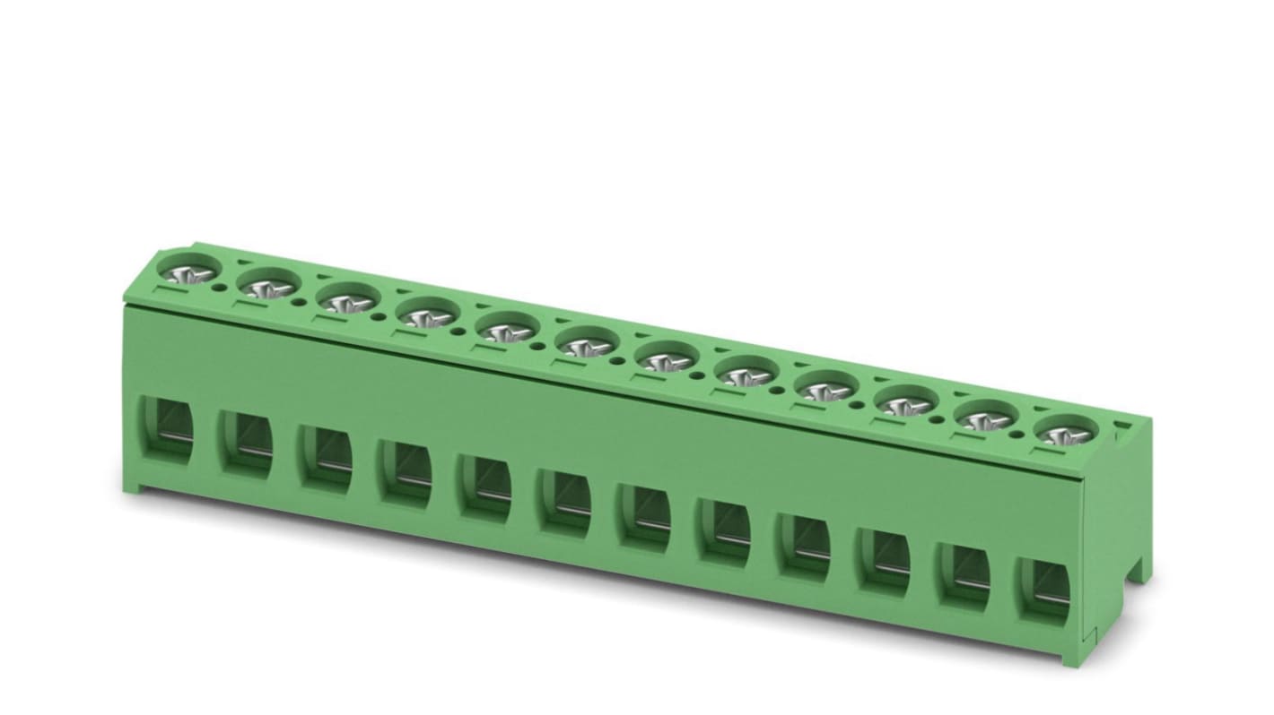 1755680 | Phoenix Contact 5mm Pitch 12 Way Pluggable Terminal Block ...