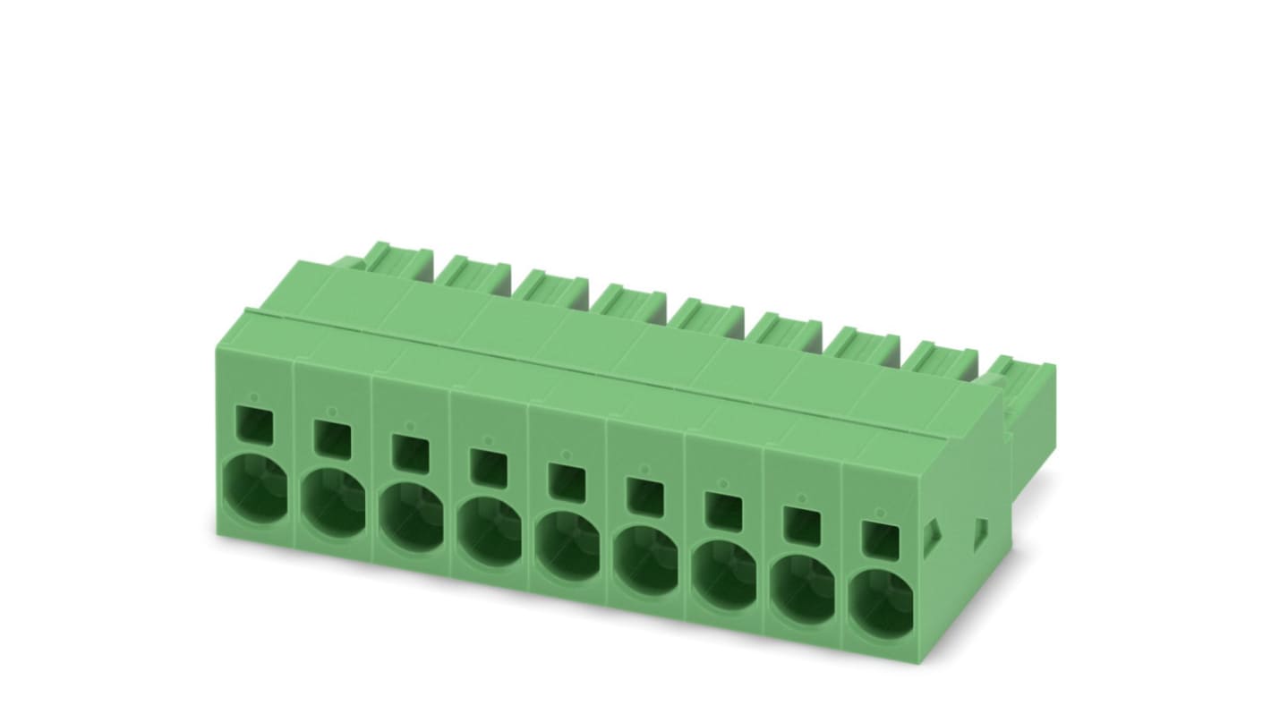 1996087 | Phoenix Contact 7.62mm Pitch 9 Way Pluggable Terminal Block ...