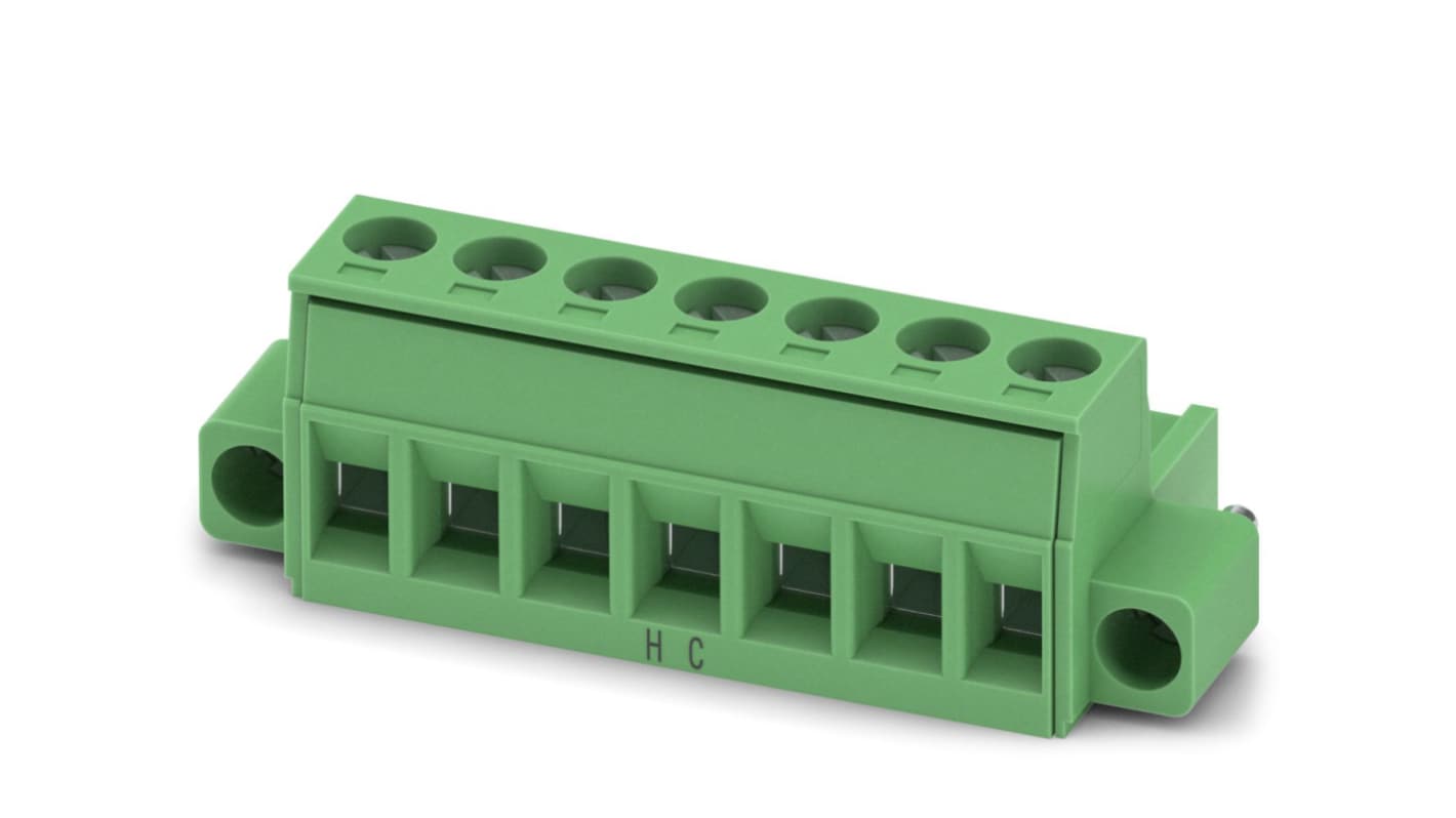 1912126 | Phoenix Contact 5mm Pitch 7 Way Pluggable Terminal Block ...