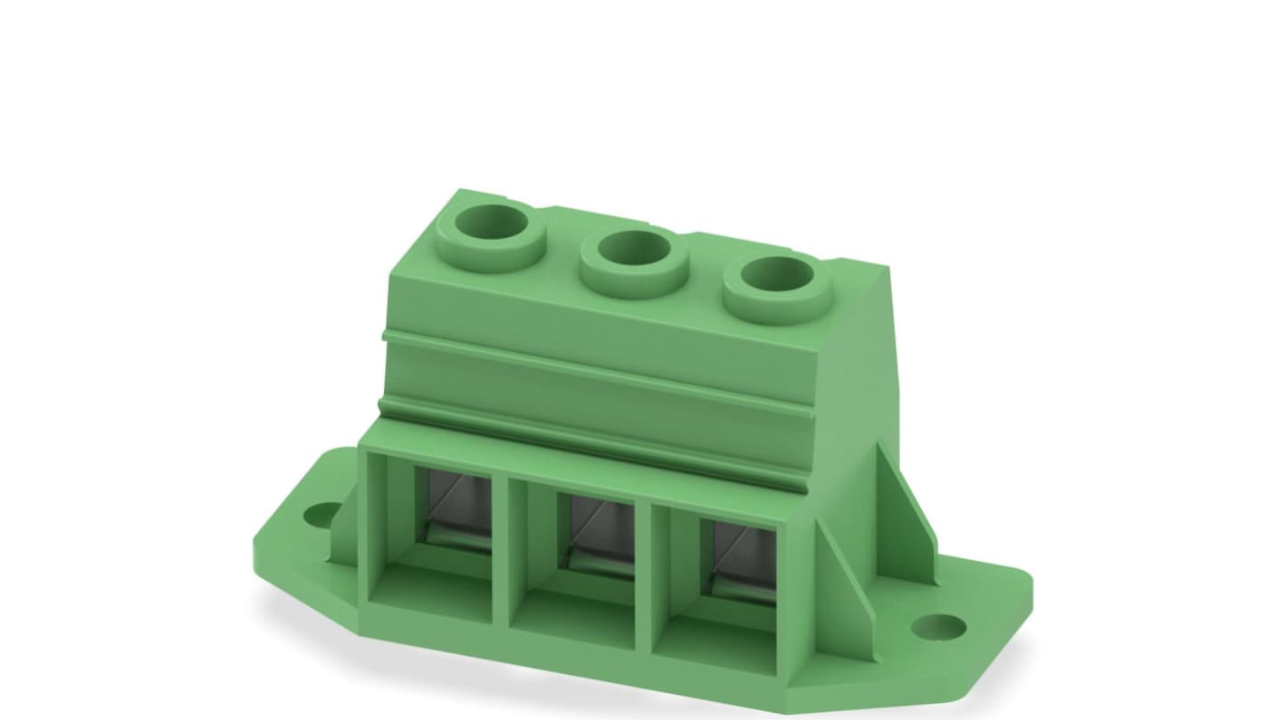 1932504 | Borne para PCB Phoenix Contact de 3 vías, paso 15mm, 125A, de ...