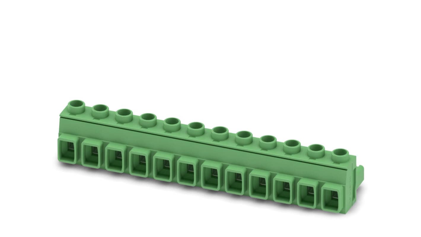 1714375 | Phoenix Contact 7.62mm Pitch 12 Way Pluggable Terminal Block ...