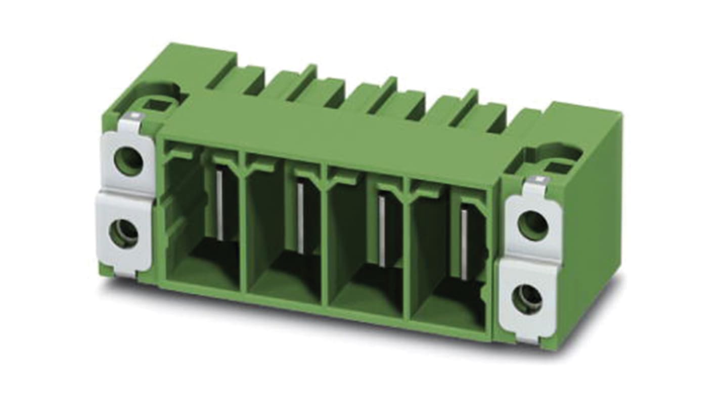 1762851 | Phoenix Contact 15.0mm Pitch 4 Way Pluggable Terminal Block ...
