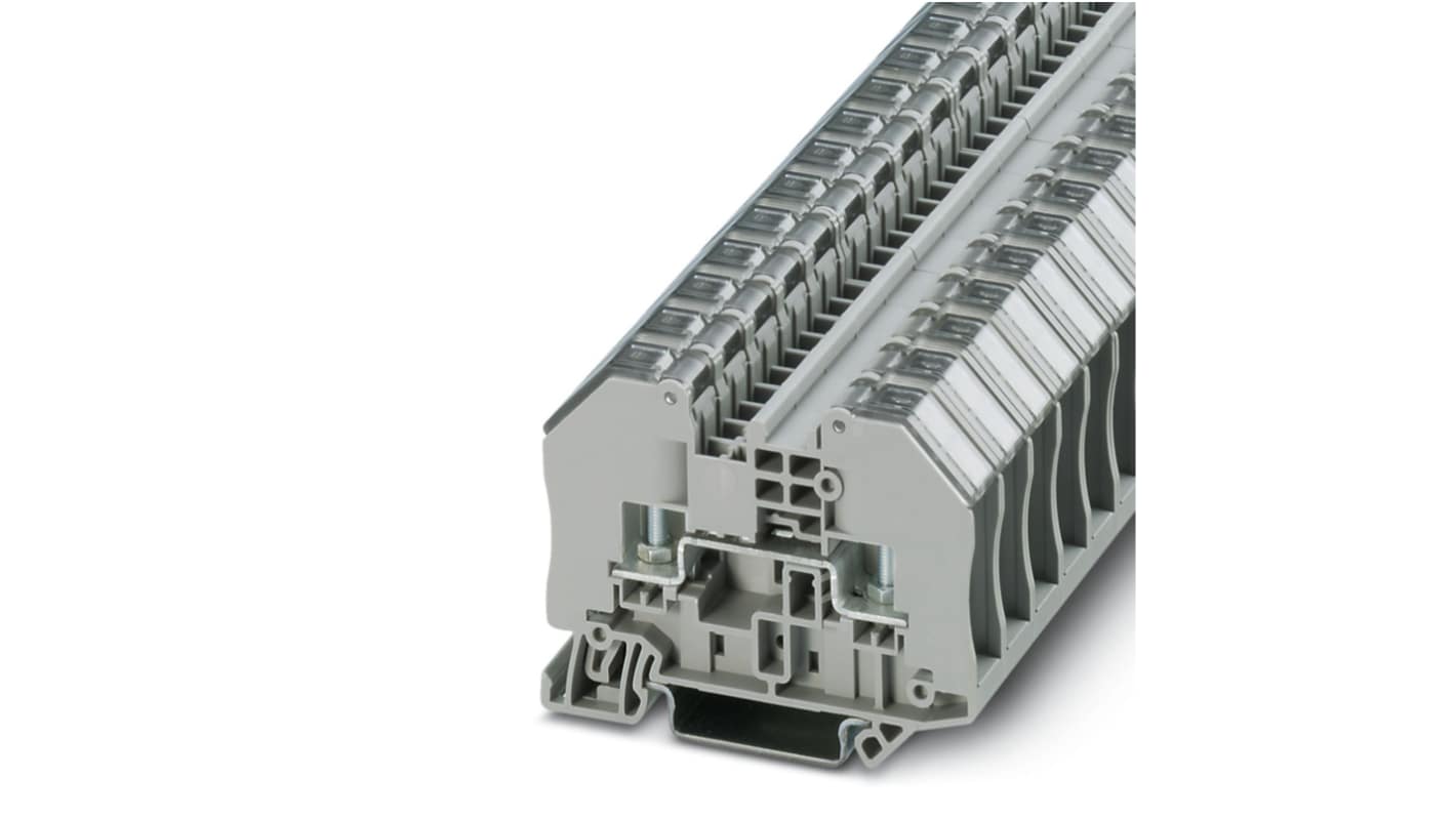 3049945 | Phoenix Contact RTO 3-TC Series Grey Feed Through Terminal Block, 0.1 → 2.5mm², Single ...