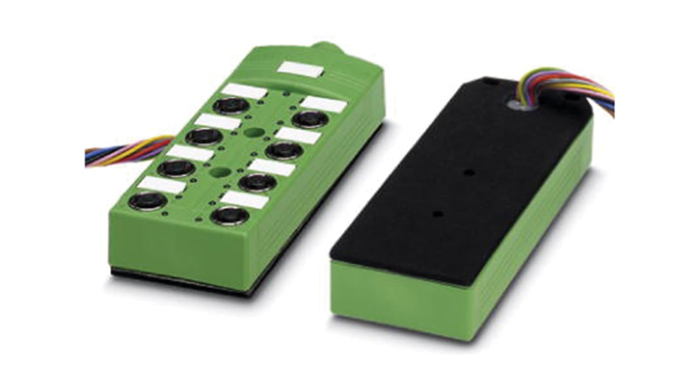 1437245 | Phoenix Contact SACB Series Sensor Box, M12, 4 way, 8 port | RS