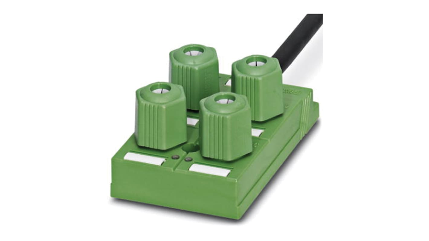 1695236 | Phoenix Contact SACB Series Sensor Box, QUICKON, 10m cable, 4 ...