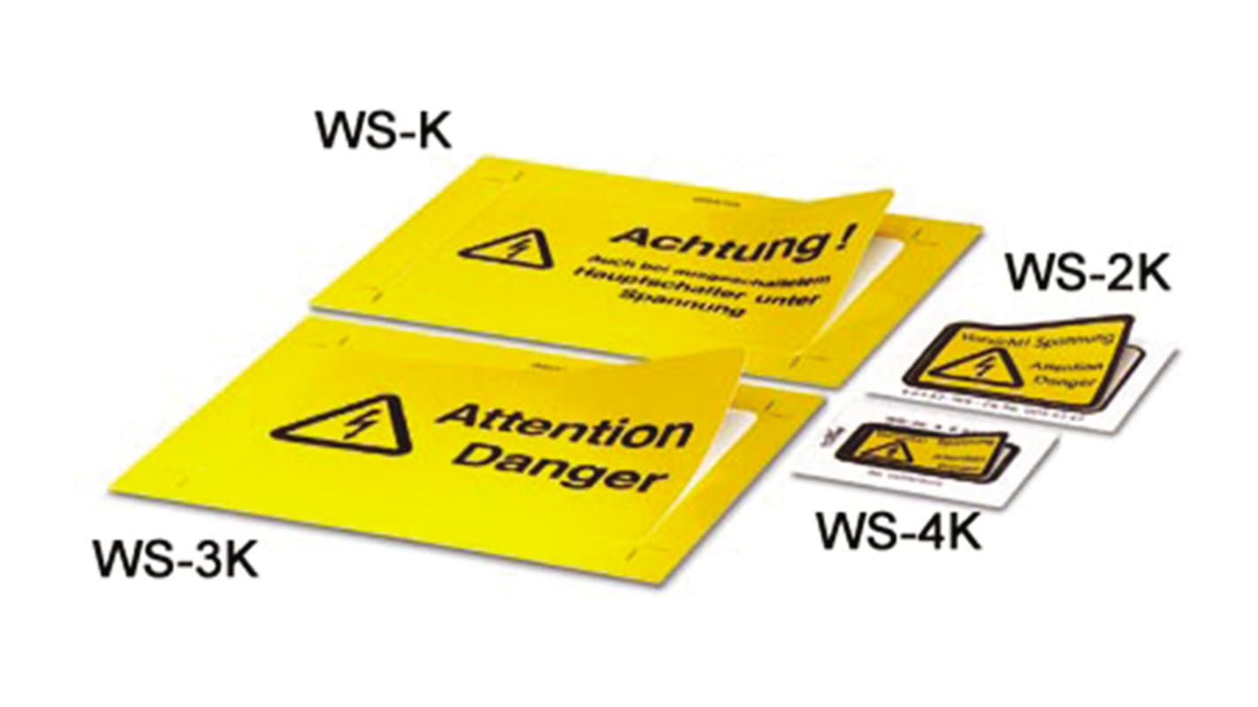 1004584 | Phoenix Contact, WS Warning Label | RS