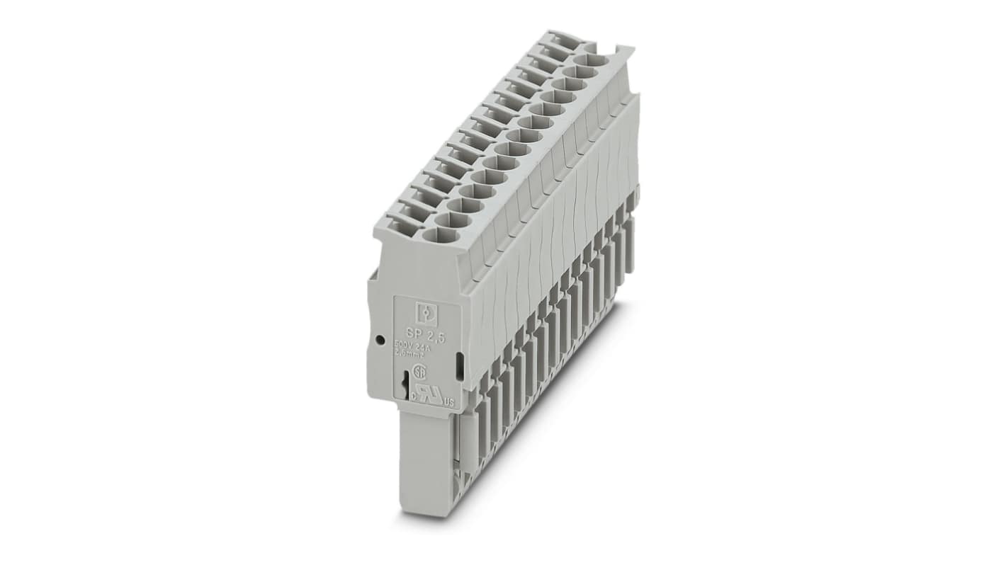 3040397 | Phoenix Contact 5.2 mm Pitch Pluggable Terminal Block, Plug ...