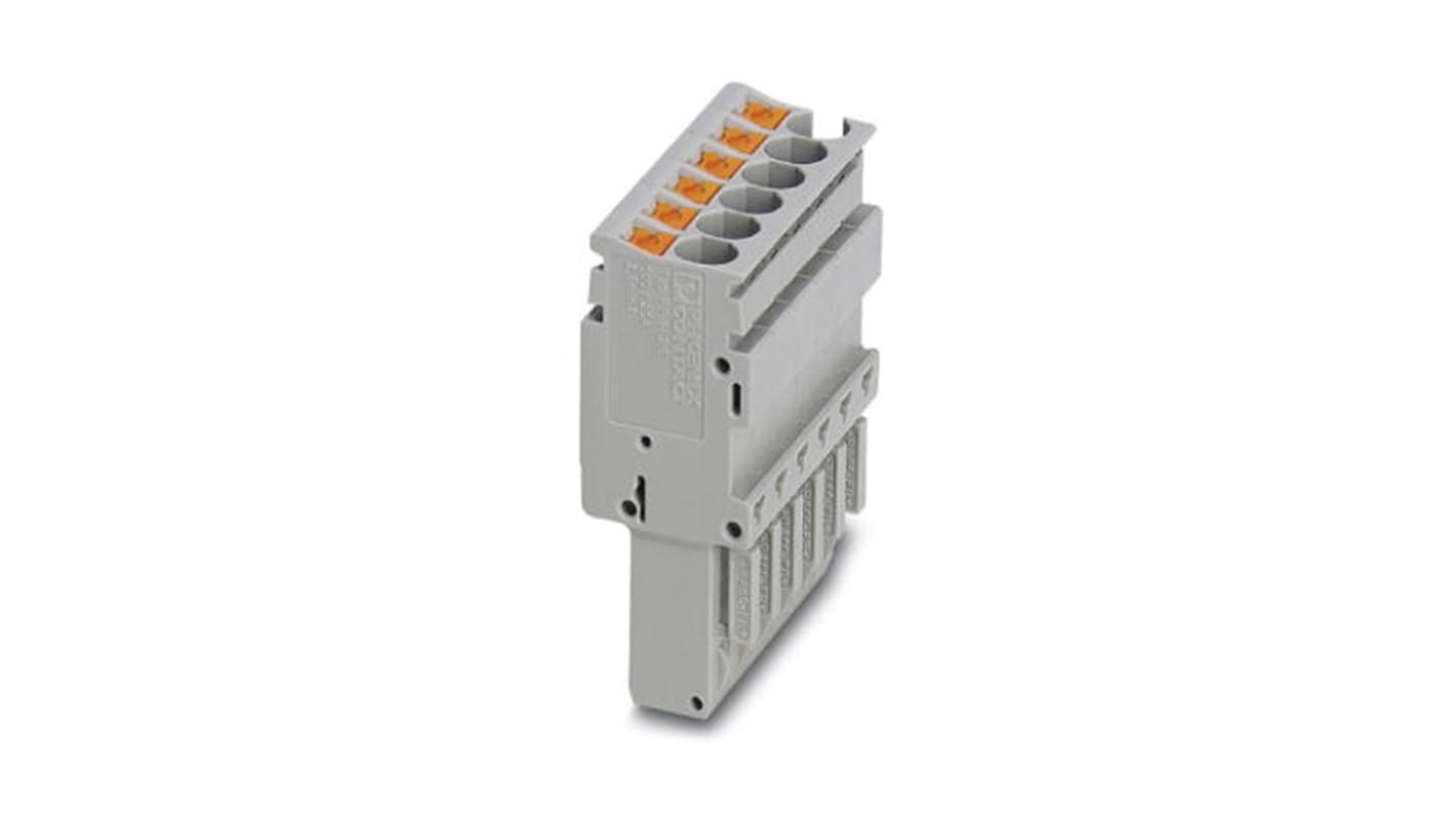 3061897 | Phoenix Contact Pluggable Terminal Block, Plug, Push In ...