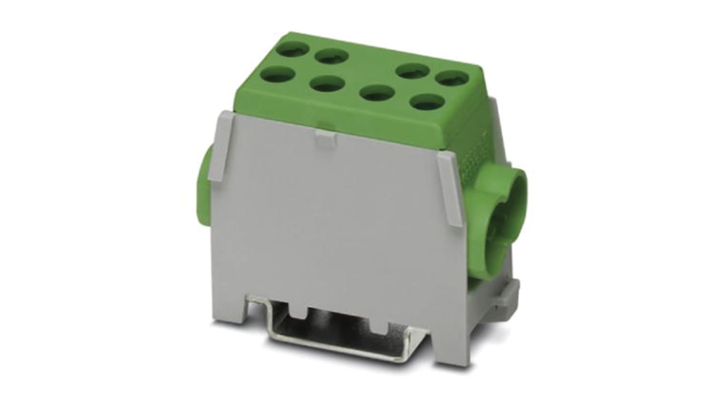 3071354 | Phoenix Contact UDB Series Green Screw Terminal, Single-Level ...