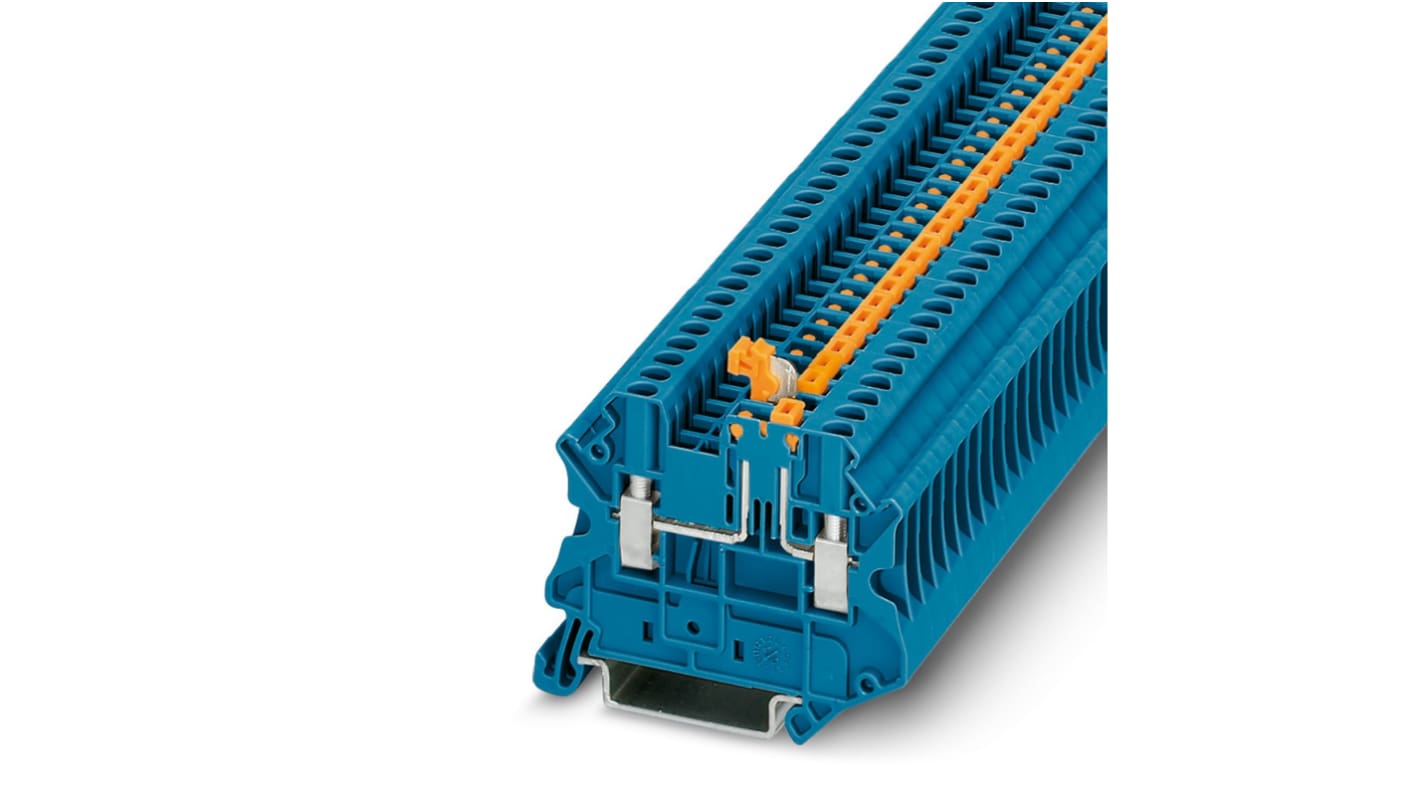 3046566 | Phoenix Contact UT 2.5-MT P/P BU Series Blue Knife Disconnect ...