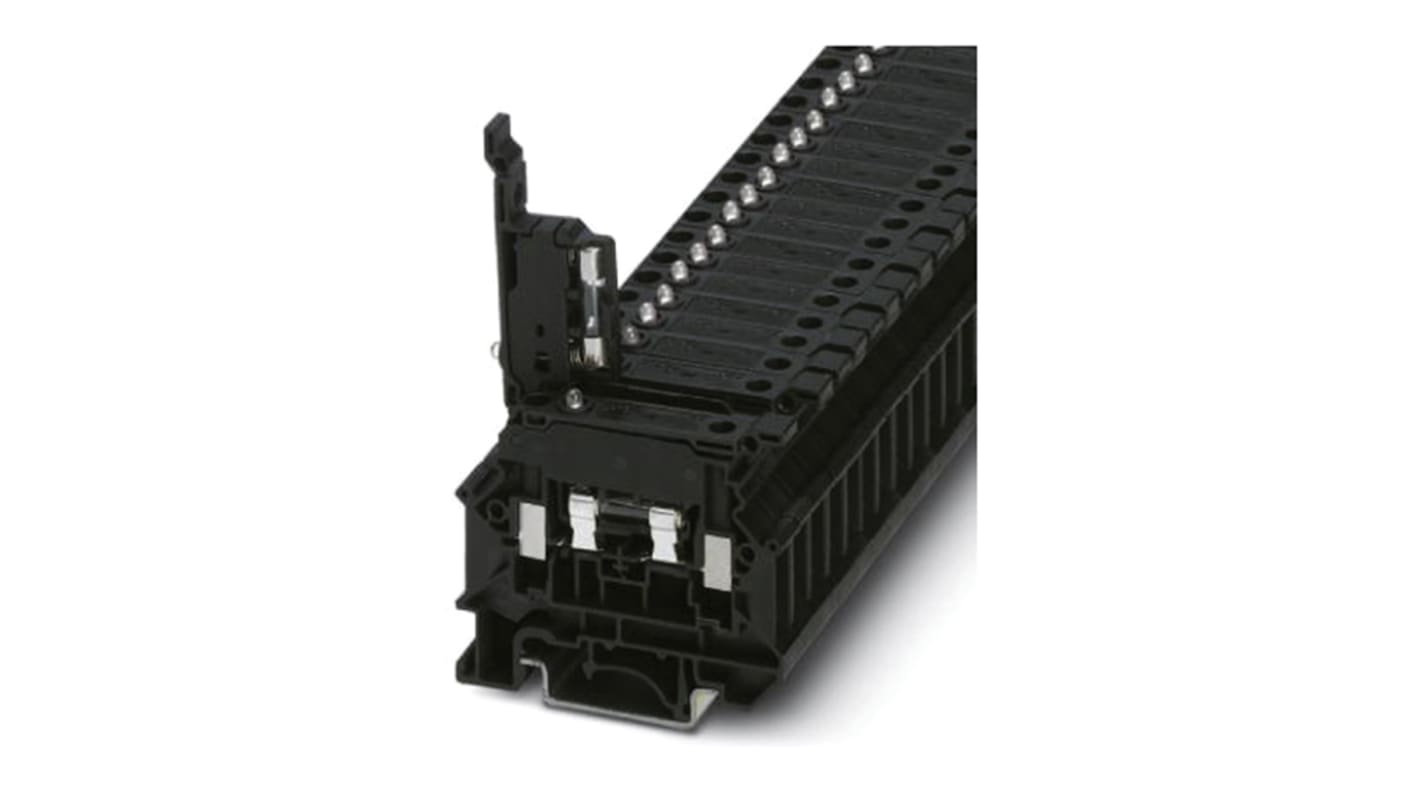 3000542 | Phoenix Contact UK 5-HESILA 250 N Series Black Fused DIN Rail ...