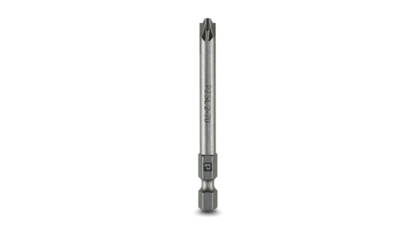 1212604 | Phoenix Contact Plus Minus, Pozidriv, Slotted Screwdriver Bit ...