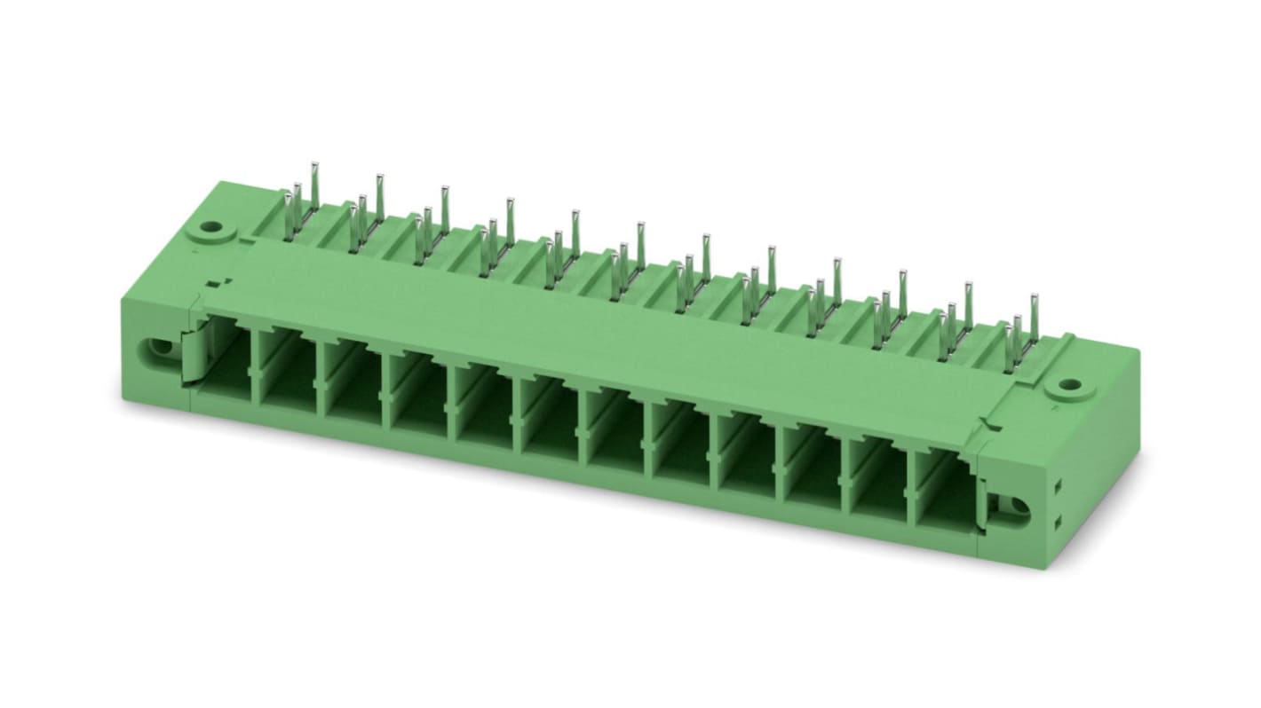 1721119 | Phoenix Contact 7.62mm Pitch 12 Way Pluggable Terminal Block ...