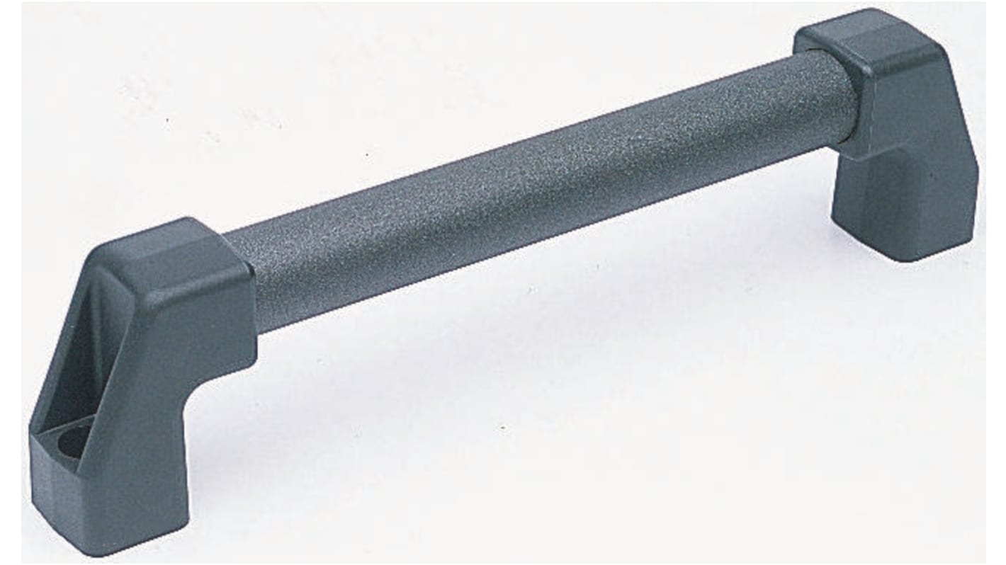 M.1043/30-350-EP | Elesa Black Aluminium Handle 78 mm Height, 38mm ...