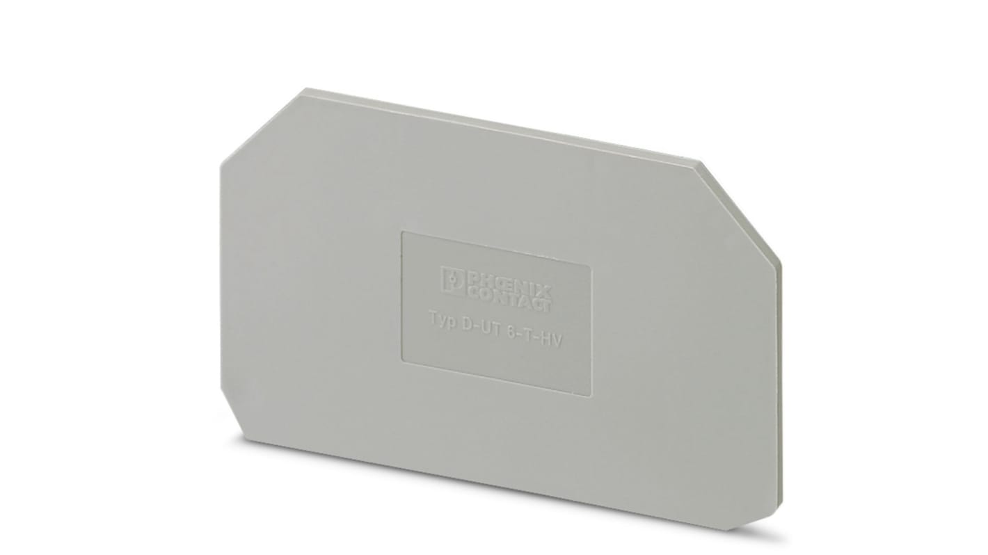 3070147 | Phoenix Contact D-UT 6-T-HV Series End Cover | RS